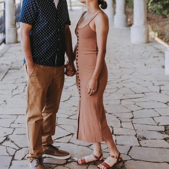 Dresses | Ribbed Tan Maxi Dress | Poshmark